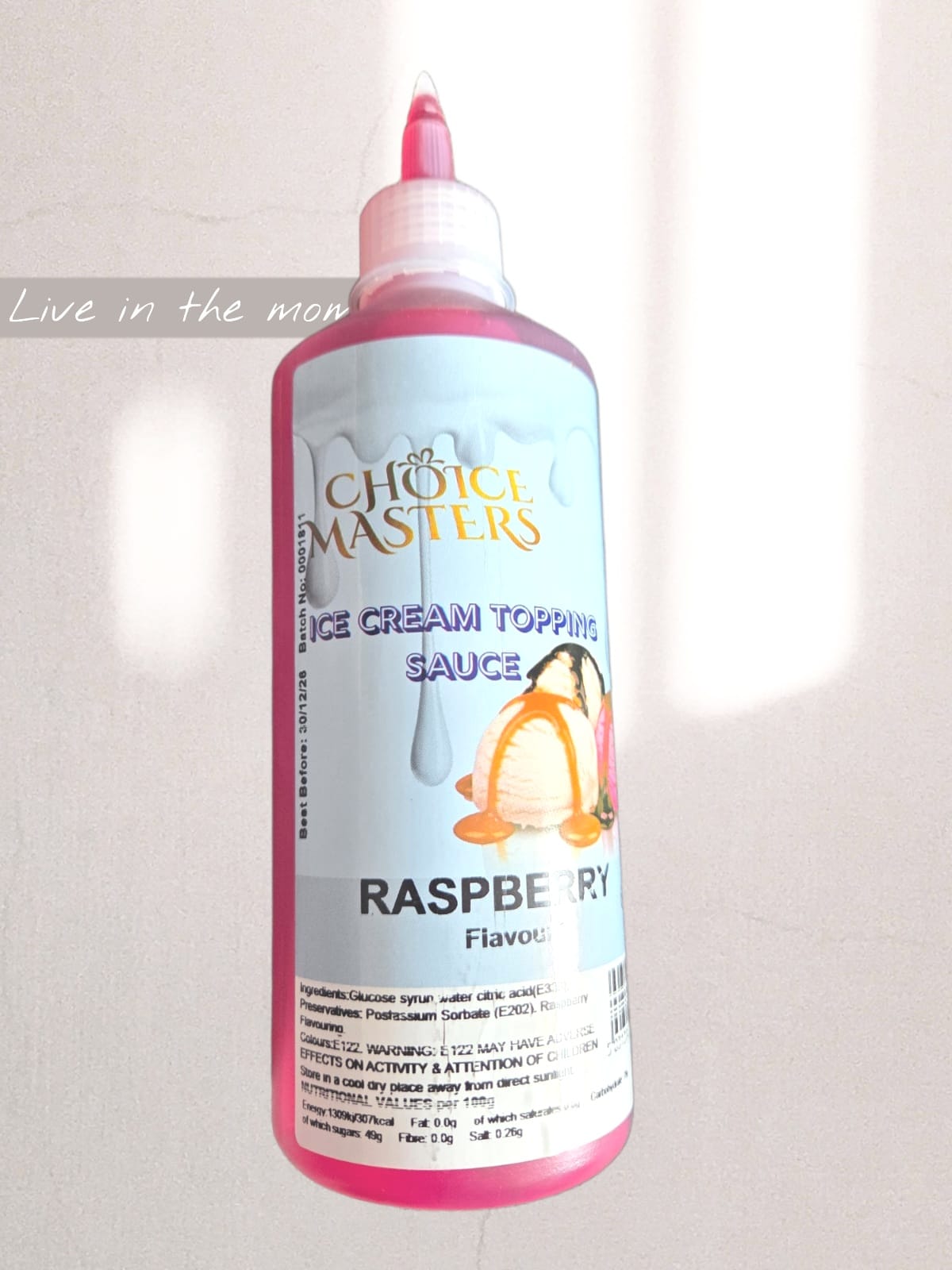 Choice Masters Raspberry ice Cream Topping Sauce 660g – Sweet Treats